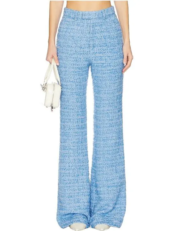 SAU LEE Asha Tweed Pant - Cornflower Blue