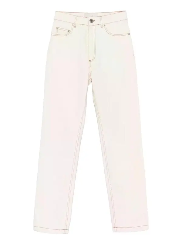 Ami Straight Leg Jeans - Neutrals