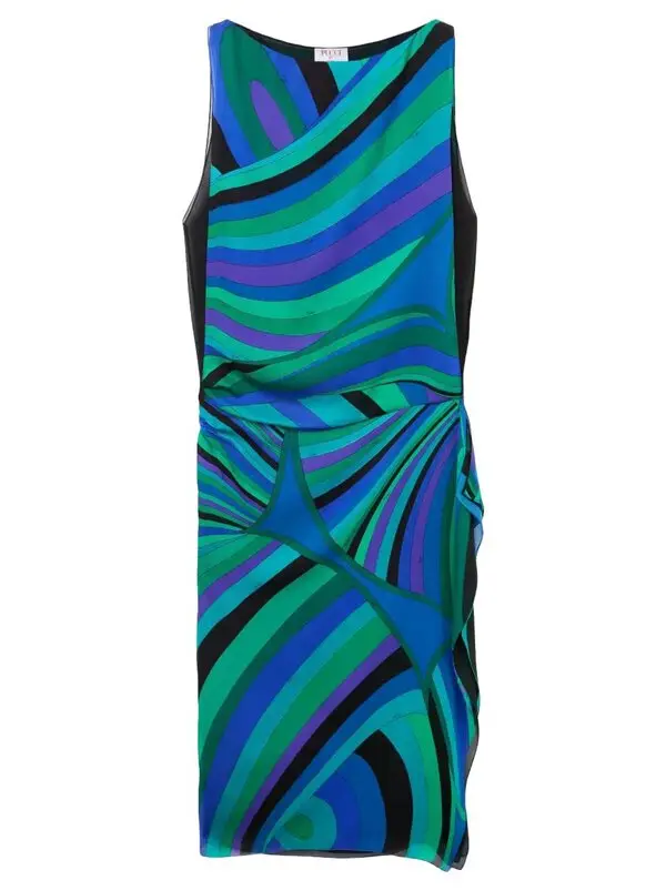 Emilio Pucci Iride-pattern Midi Dress - Green