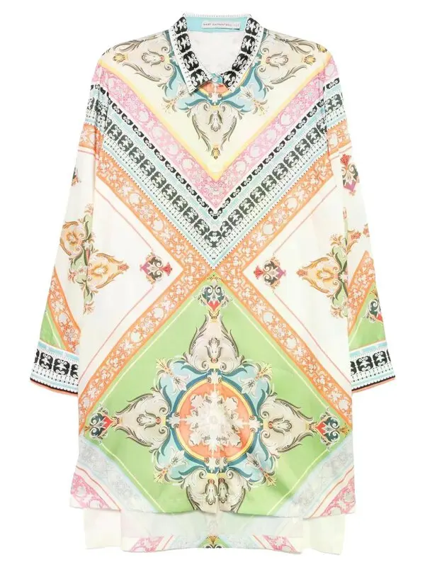 MARY KATRANTZOU Verona Shirt Dress - Yellow