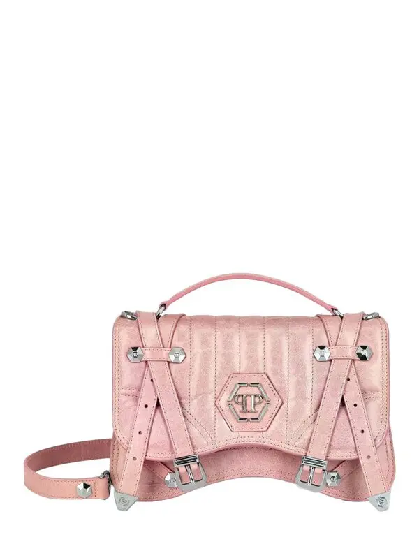 Philipp Plein Hexagon Leather Tote Bag - Pink