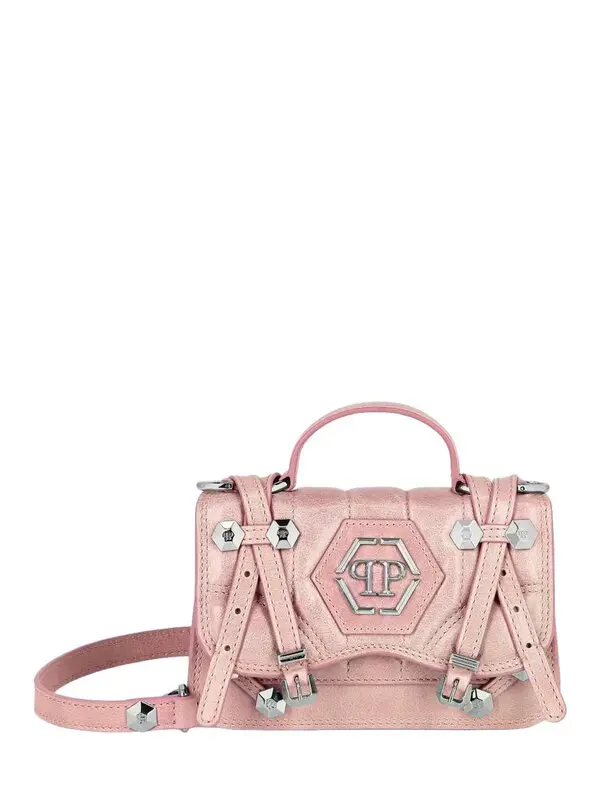 Philipp Plein Small Leather Tote Bag - Pink