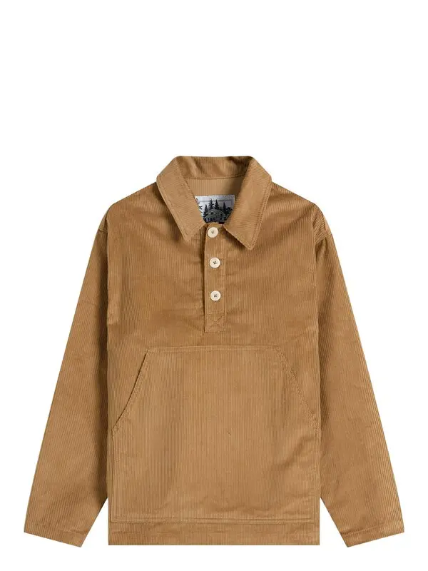CAFÉ MOUNTAIN Cord Leisure Popover Jacket - Taupe