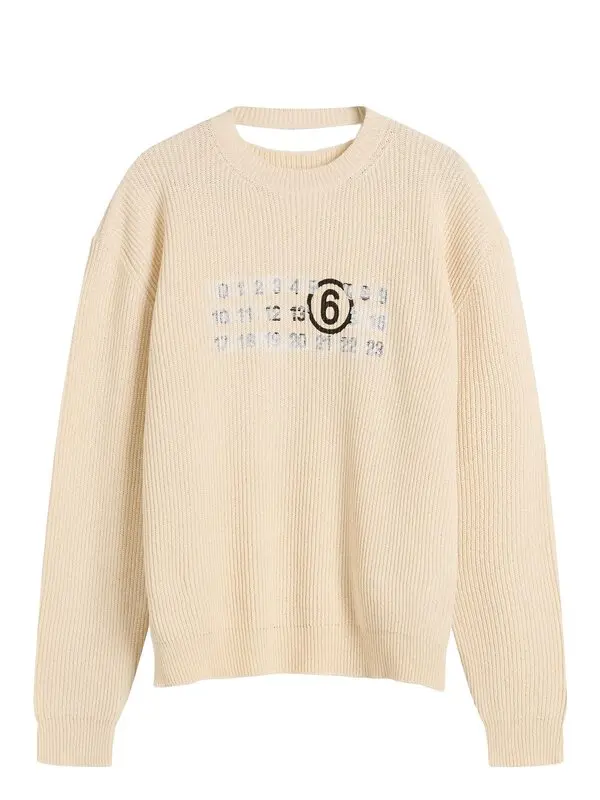 MAISON MARGIELA Logo Knit - Cream