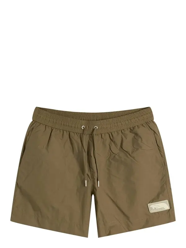 Maison Kitsuné Flash Fox Swim Shorts - Military Green