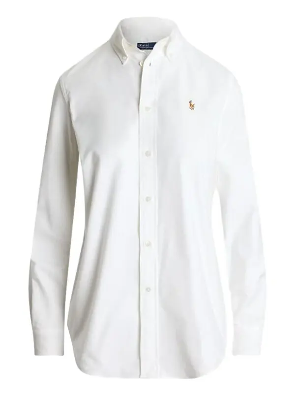 Ralph Lauren Stretch Slim Fit Oxford Shirt - White