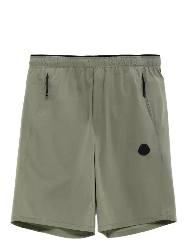 Moncler Elasticated-waistband Shorts - Green