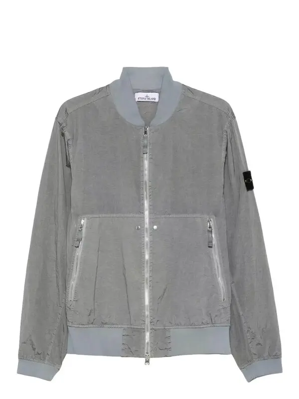 Stone Island Compass-badge Bomber Jacket - Grey