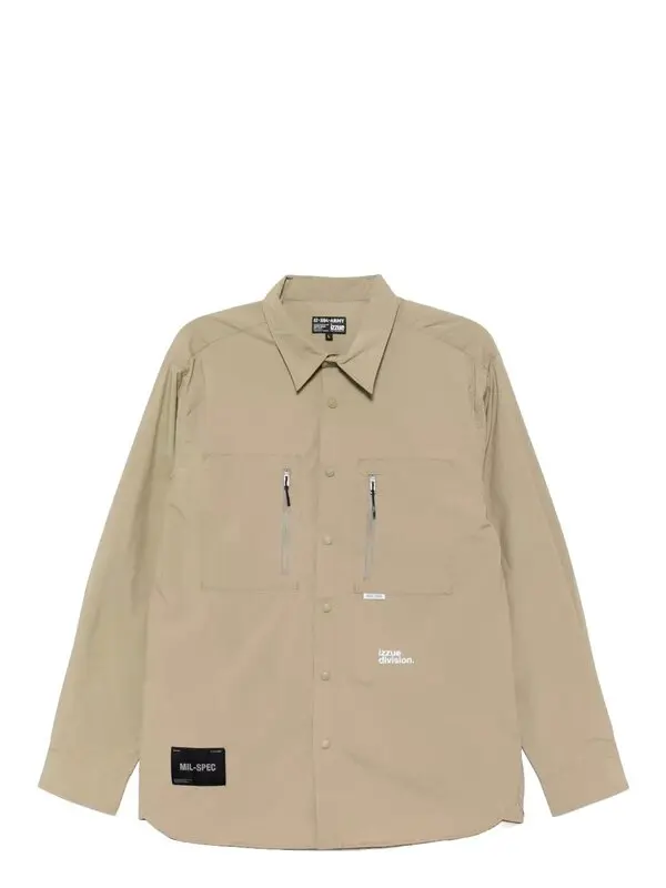 Izzue Logo-print Shirt - Neutrals