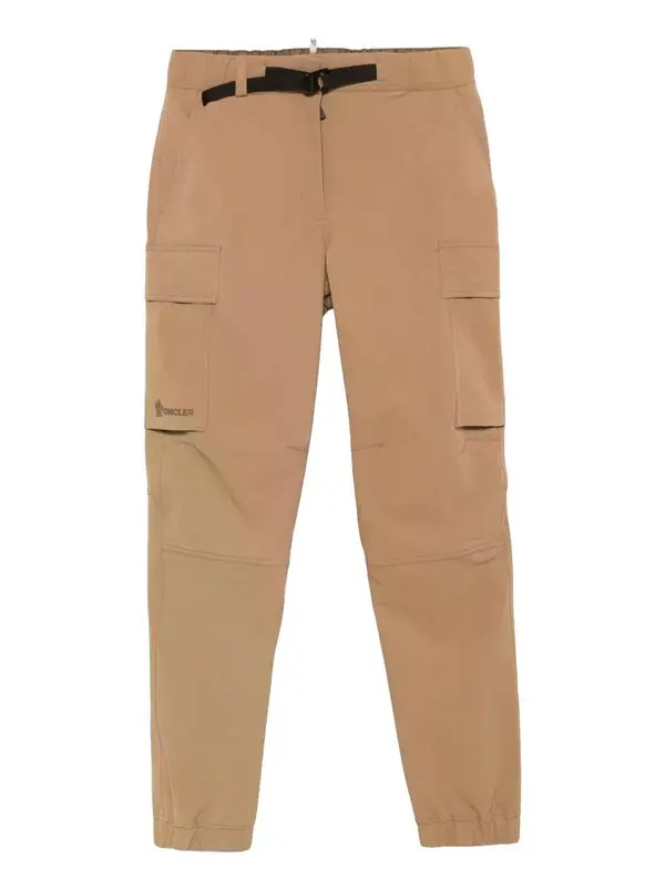 Moncler Logo-patch Cargo Trousers - Brown
