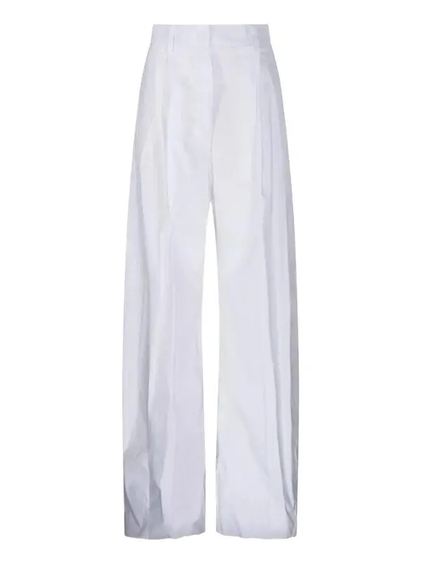 THELATEST Cotton Straight-leg Trousers - White