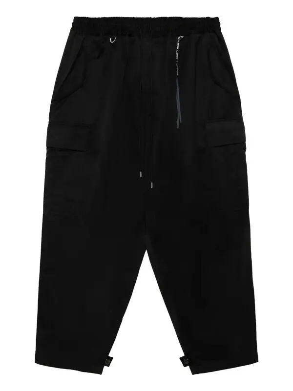 MASTERMIND WORLD Embroidered Logo Trousers - Black