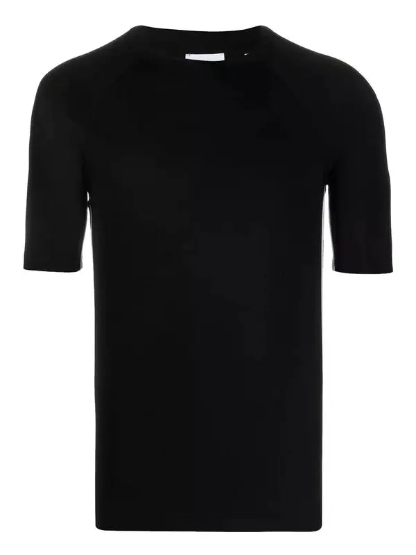 Burberry Logo Trim Fitted T-shirt - Black