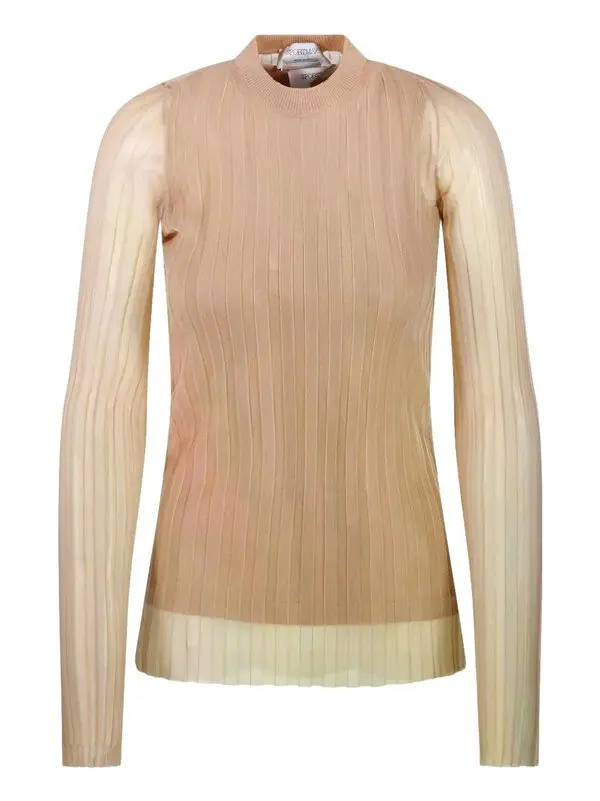 Sportmax Ribbed Long-sleeve Sweater - Neutrals