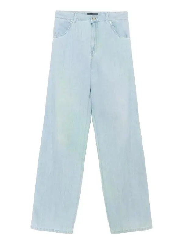 Lorena Antoniazzi Logo-patch Jeans - Blue
