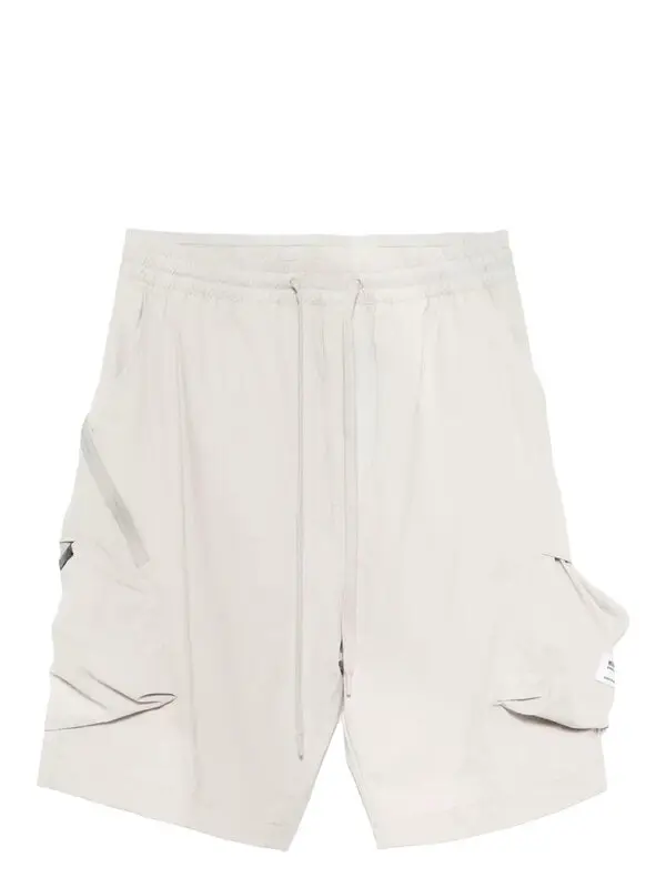 MUSIUM DIV. Embroidered Logo Cargo Short - Neutrals