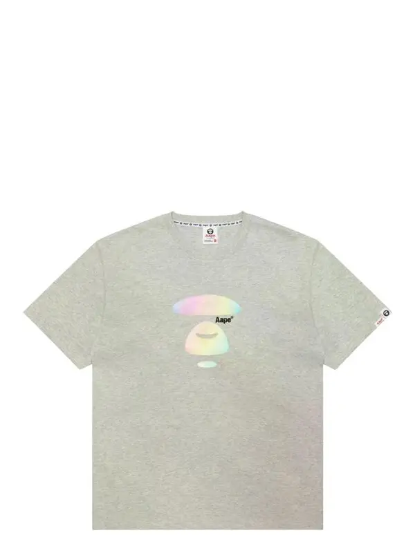 AAPE BY *A BATHING APE® Logo-print T-shirt - Grey