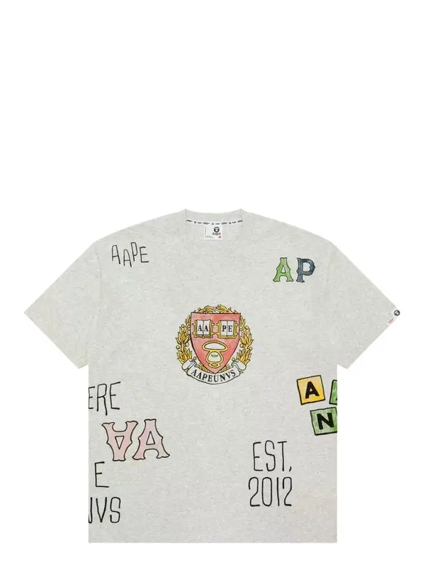 AAPE BY *A BATHING APE® Cotton T-shirt - Grey
