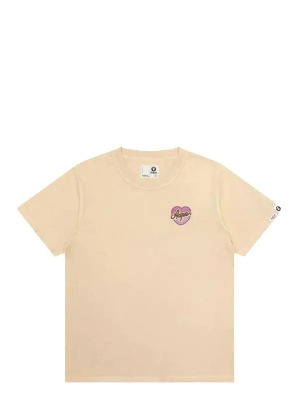 A BATHING APE Aape * Logo-patch T-shirt - Neutrals