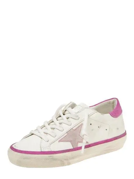 GOLDEN GOOSE Super-star Low-top Sneakers - White/ Pink
