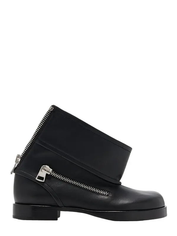 JW Anderson Leather Biker Boots - Black
