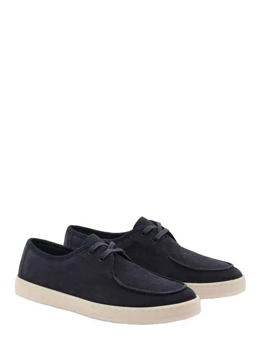 Mango Suede Boat Shoe - Dark Navy