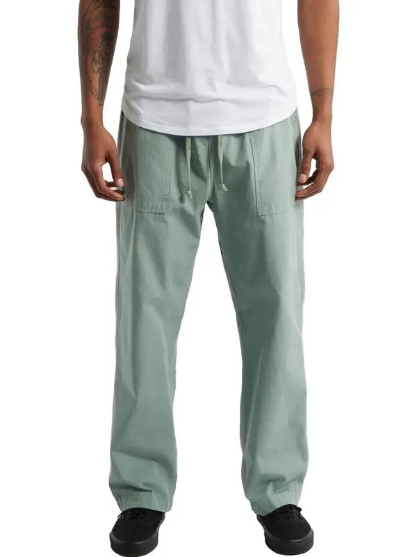 SERVICE WORKS Organic Cotton Ripstop Drawstring Chef Pants - Sage