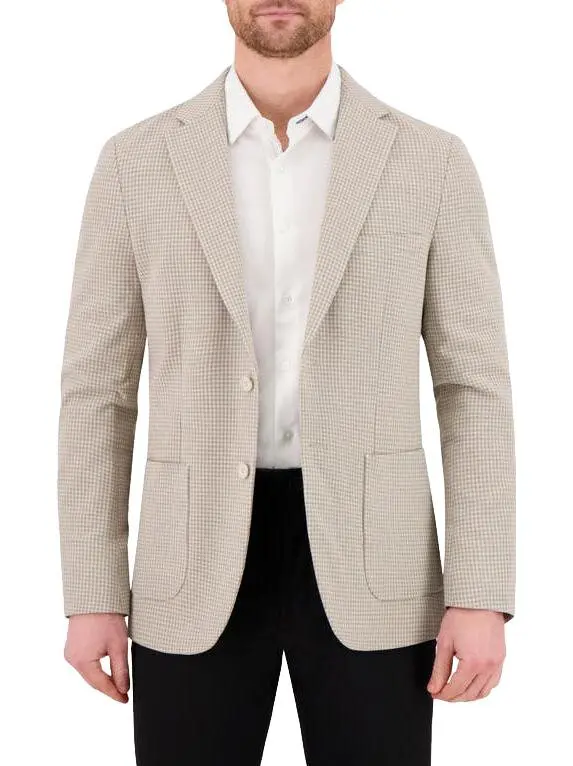 VICTOR EMMANUEL 360 Check Stretch Sport Coat - Tan