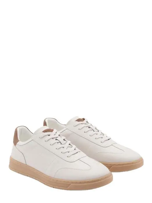 Mango Contrast Paneled Sneakers - White
