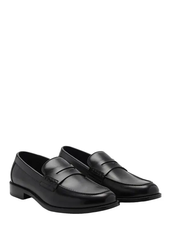 Mango Penny Loafer - Black