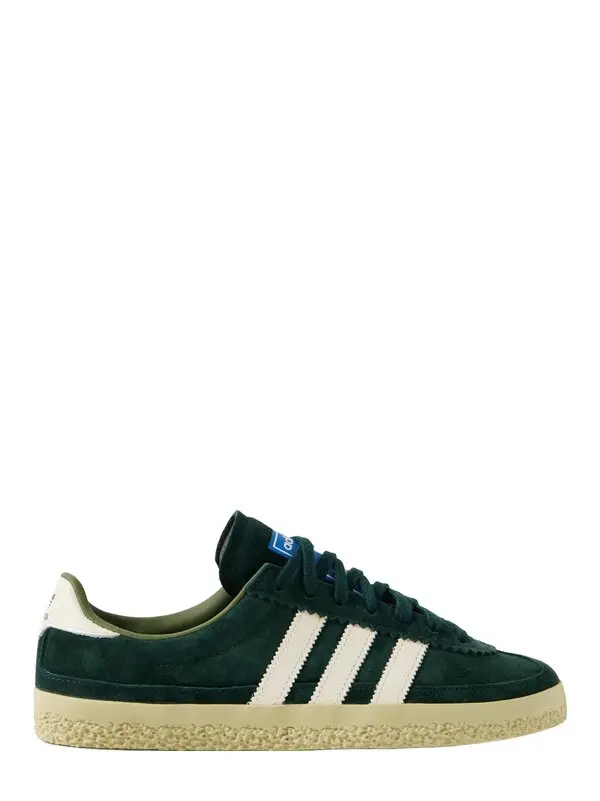 Adidas Originals By Alexander Wang Roelle Spezial Leather-trimmed Suede Sneakers - Green