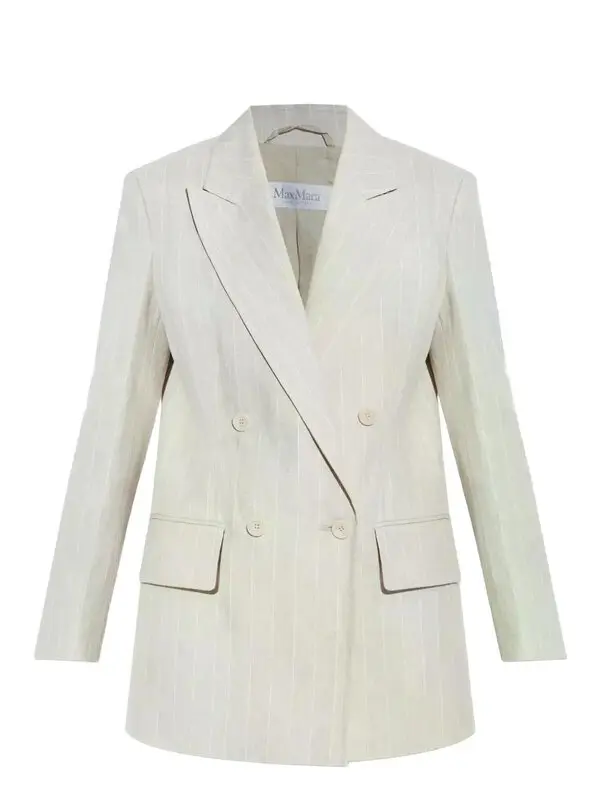 Max Mara Gerla Pinstripe Blazer - Neutrals