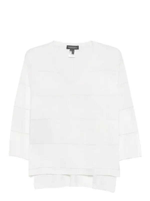 Lorena Antoniazzi Striped Top - White