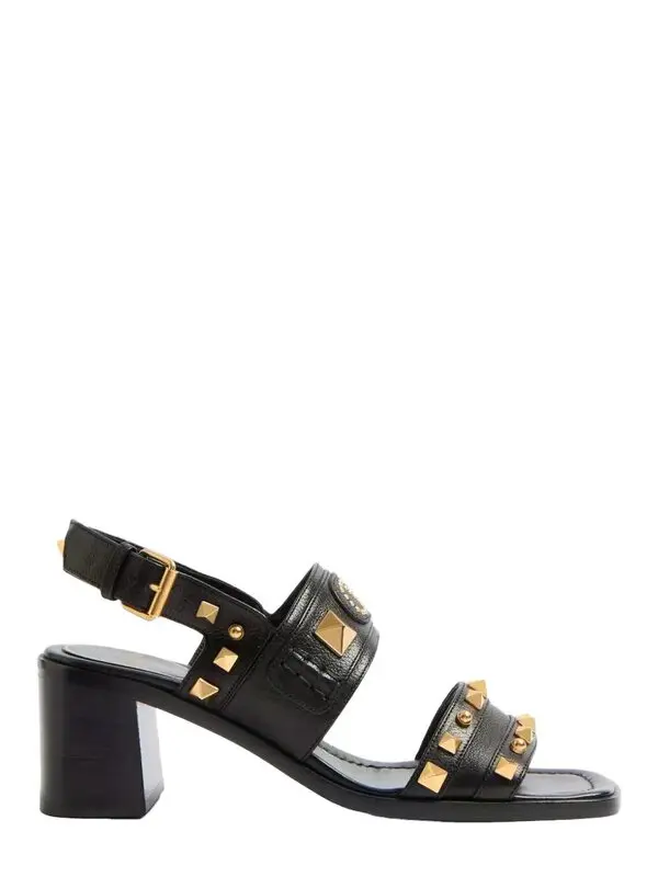 Valentino Garavani Plaster Caster Leather Sandals - Black