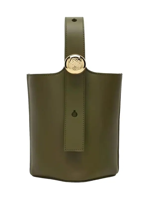 Loewe Pebble Bucket Bag - Green