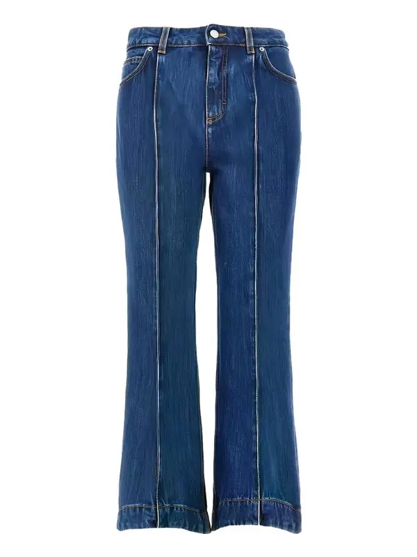 Bally Cropped Jeans - Blue