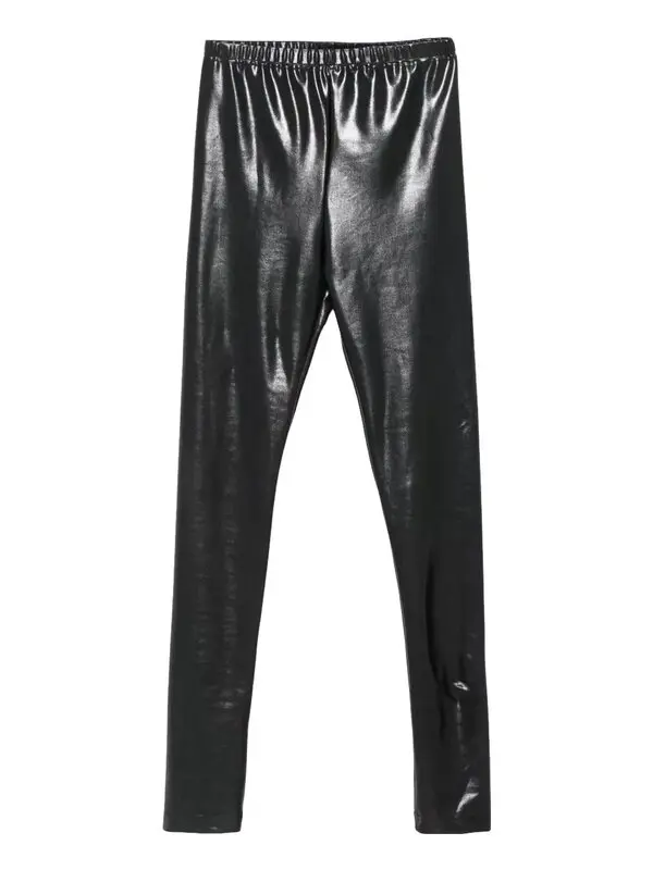 Junya Watanabe Faux-leather Leggings - Black