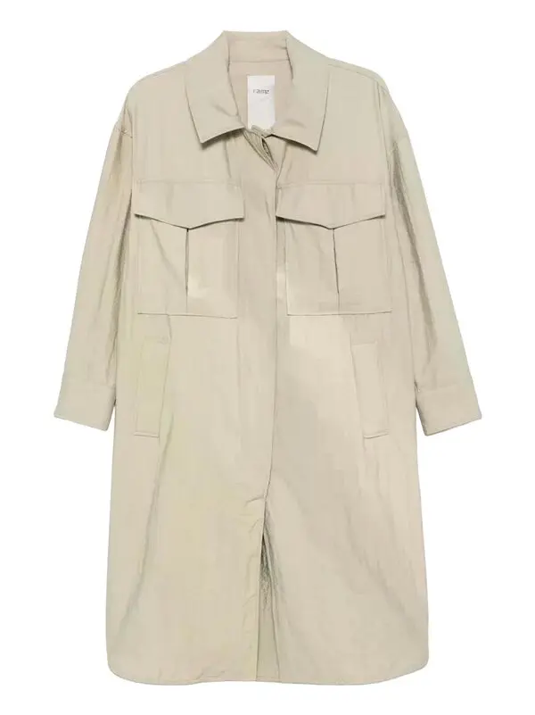 RAME Buttoned Trench Coat - Neutrals