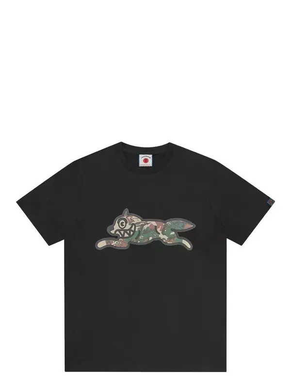 ICECREAM Running Dog Woodland T-shirt - Black