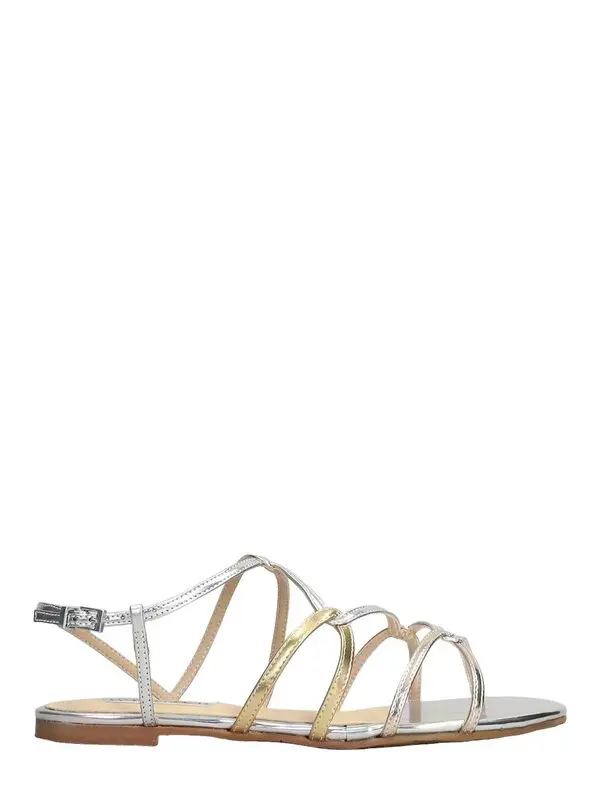 WERNER Metallic-effect Sandals - Silver