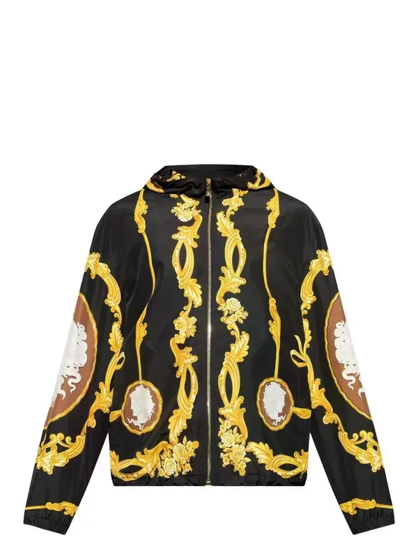 Versace Cameo Hooded Jacket - Black