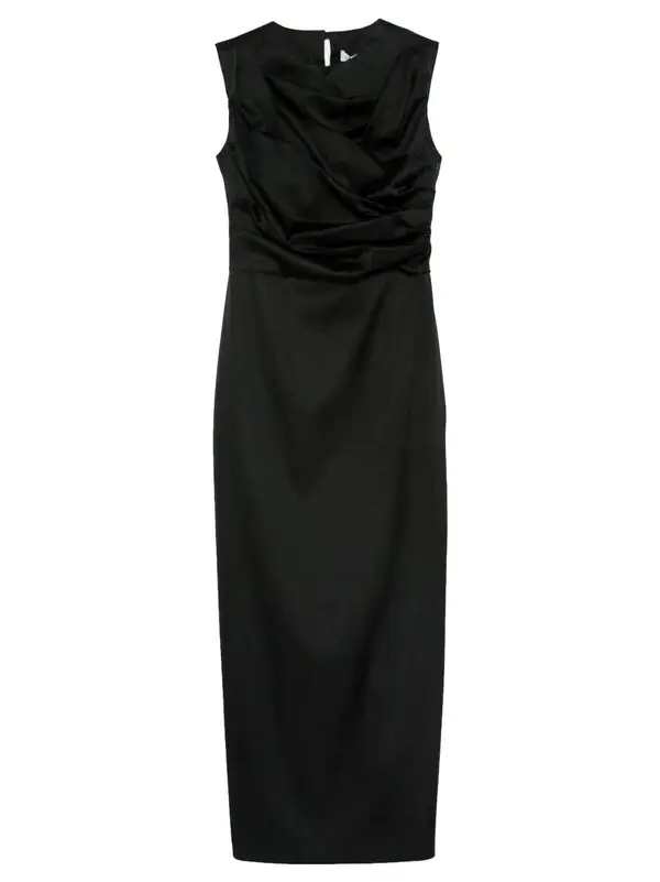 Viktor & Rolf Pleated Maxi Dress - Black