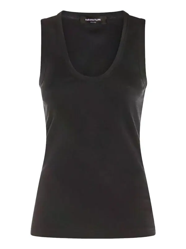 Fabiana Filippi Cotton Tank Top - Blue