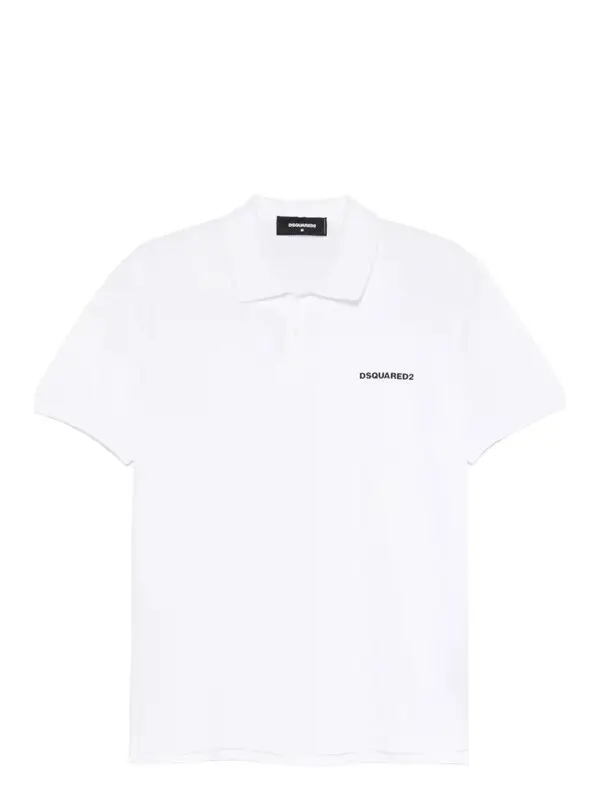 Dsquared2 Logo-embroidered Polo Shirt - White