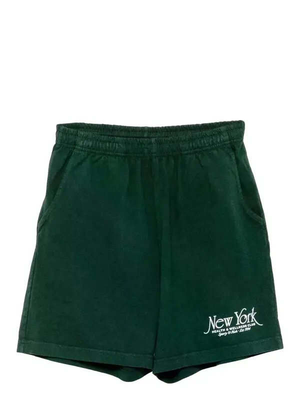 SPORTY & RICH Ny 94 Gym Shorts - Green