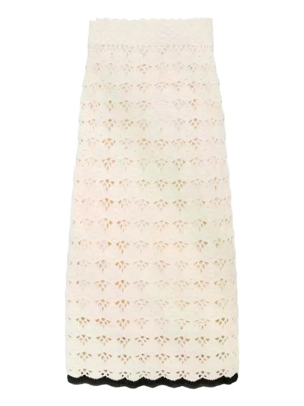 Zimmermann Rhiannon Midi Skirt - Neutrals