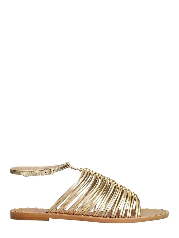 WERNER Strappy Sandals - Gold