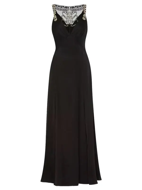 TEMPERLEY LONDON V-neck Maxi Dress - Black