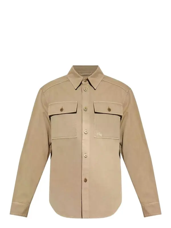 Burberry Button-up Utility Shirt - White