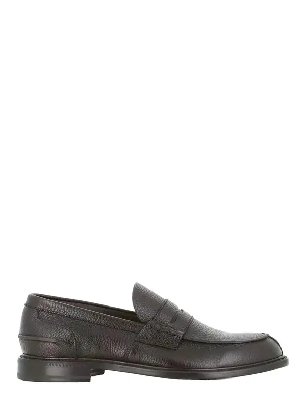 TASSINARI Textured Leather Loafers - Brown